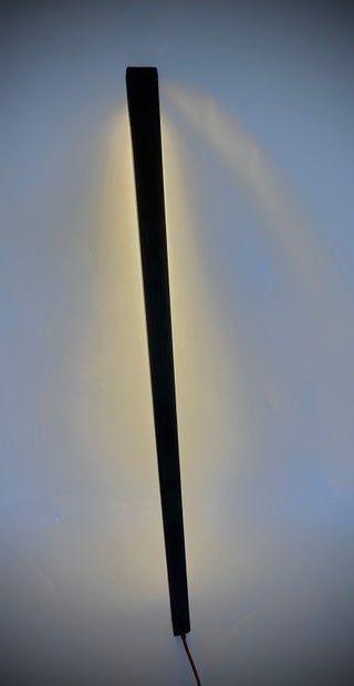 The Burnside: Yakisugi Leaning Floor Lamp | Black Linear Floor Lamp | K ...